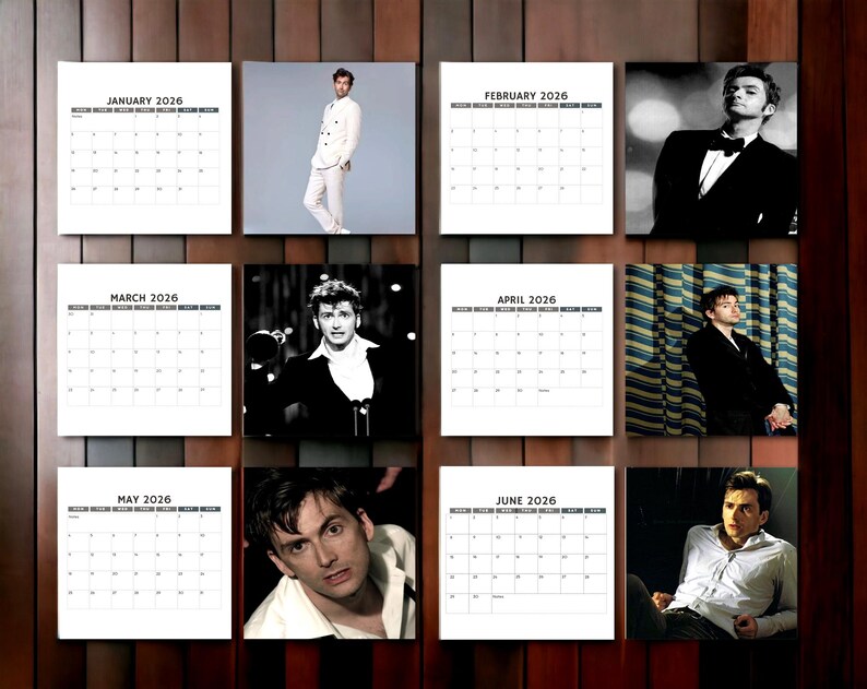 Gentleman Actor 2026 Wall Calendar, Elegant Portrait Photography ...