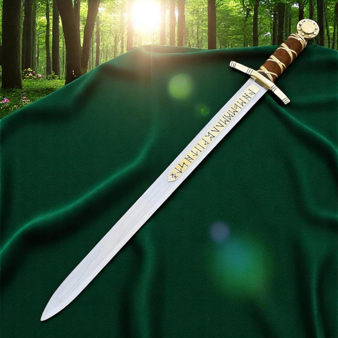 Handcrafted Merlin Excalibur-style Sword – Elegant Fantasy Sword ...