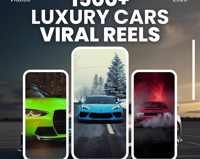 1500+ Luxury Car Reels Bundle: Viral Automotive Content (PLR & MRR ...