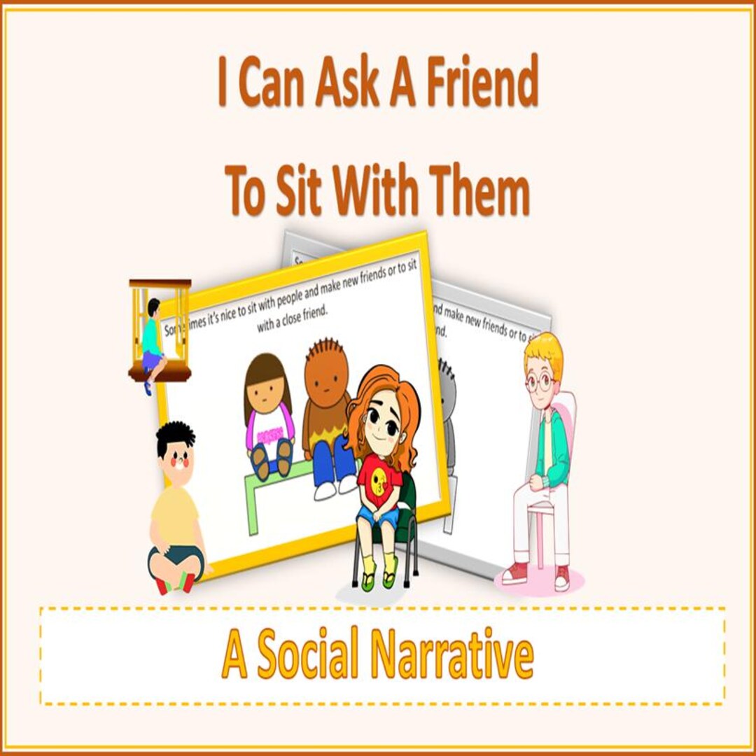 Autism Social Stories for Kids Conversation Cards Making Friends for ...
