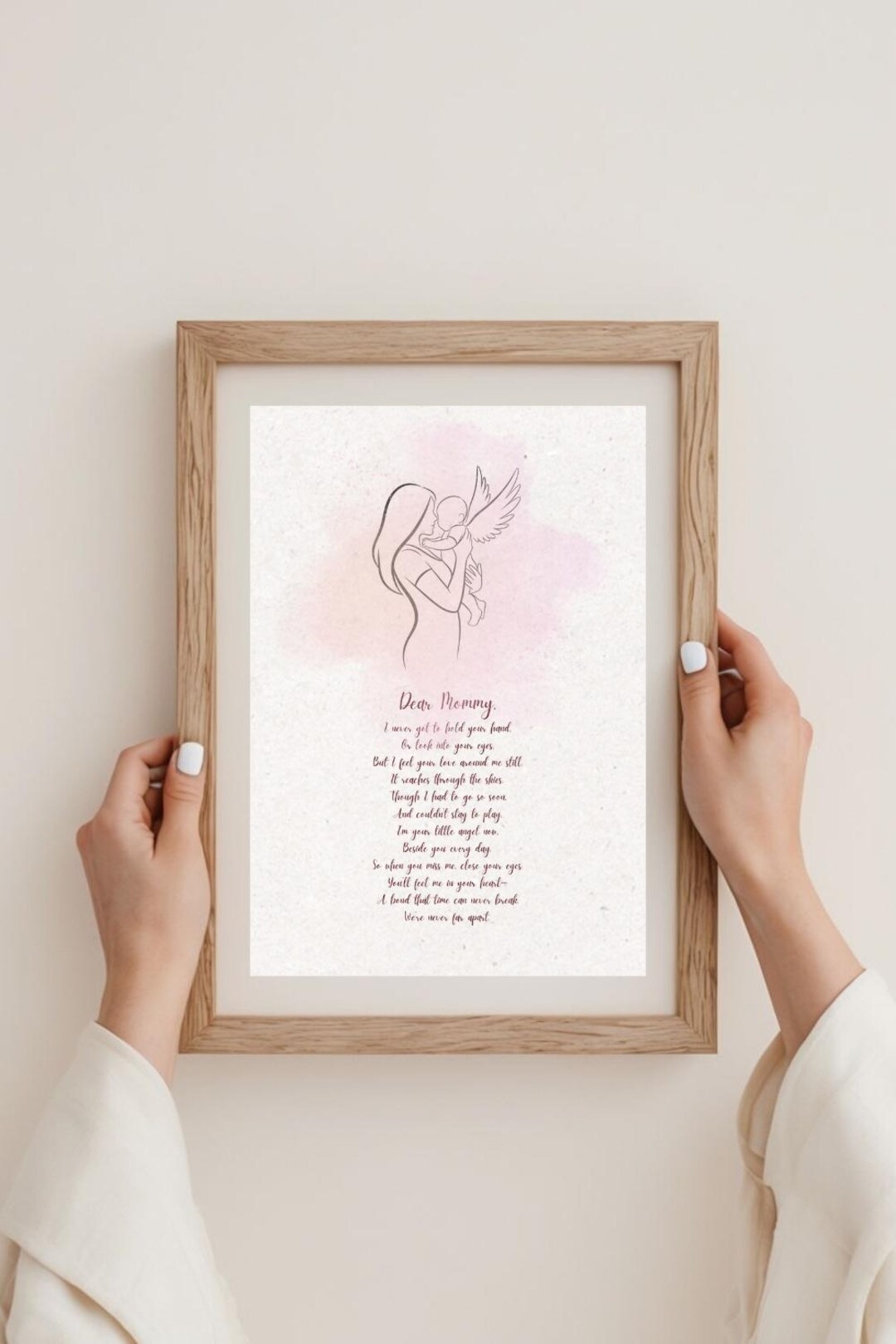 Mummy/mommy Angel Baby Poem, Memorial Print for Mom, Loss of Baby Gift ...