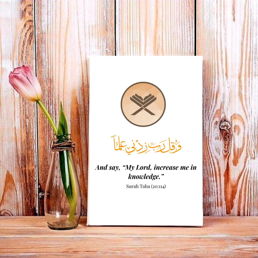 Islamic Wall Poster, Arabic Calligraphy, Quran Wall Art, Muslim Home ...