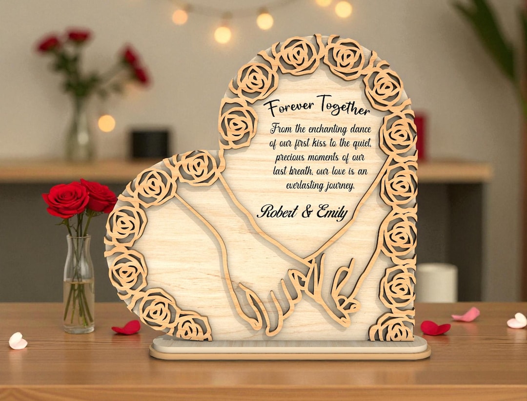Forever Together Herz Zeichen Laser geschnitten Datei SVG, romantisch ...