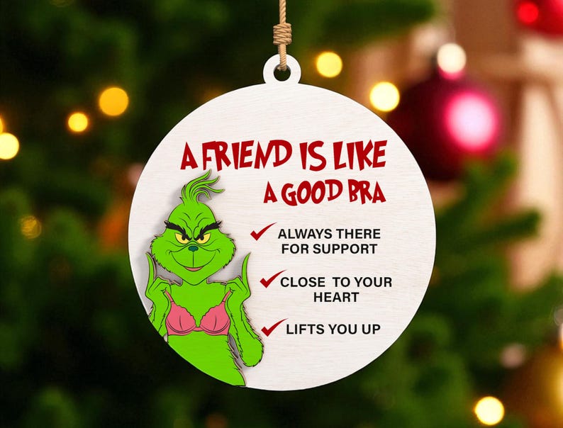 Funny Friendship Ornament Laser Cut File Svg, Best Friend Humor ...