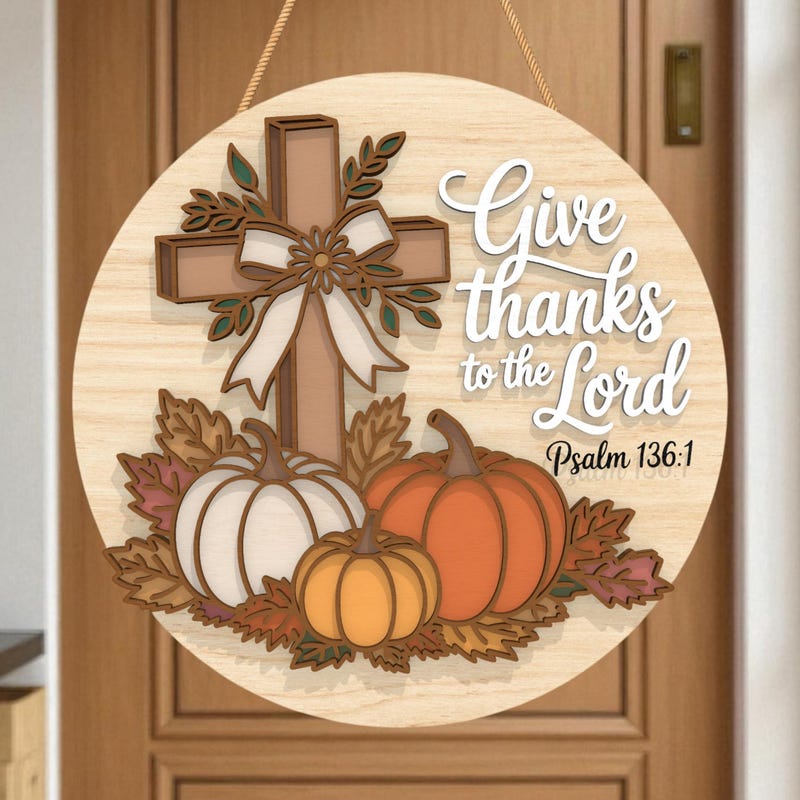 Christian Wood Door Sign - Etsy
