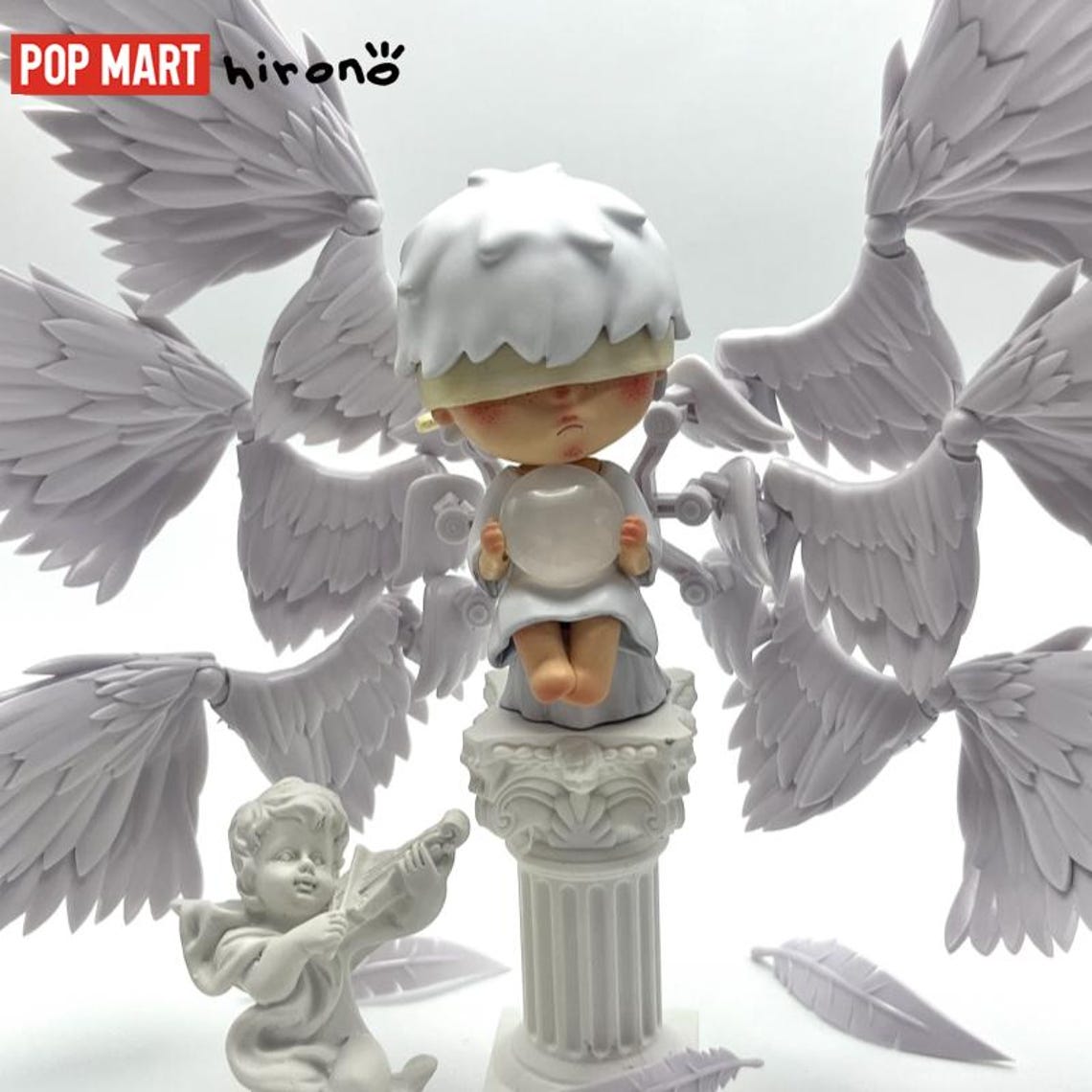 Handmade Hirono to Seraphim Angel 2, Hand Painted and Sculpted Figure ...