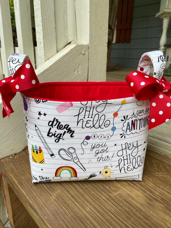 Teacher Room Teacher Gift Back to School Organizer Bin Storage - Etsy