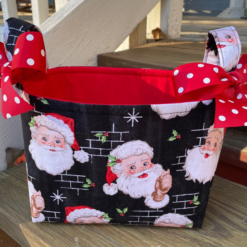 Santa Basket - Etsy
