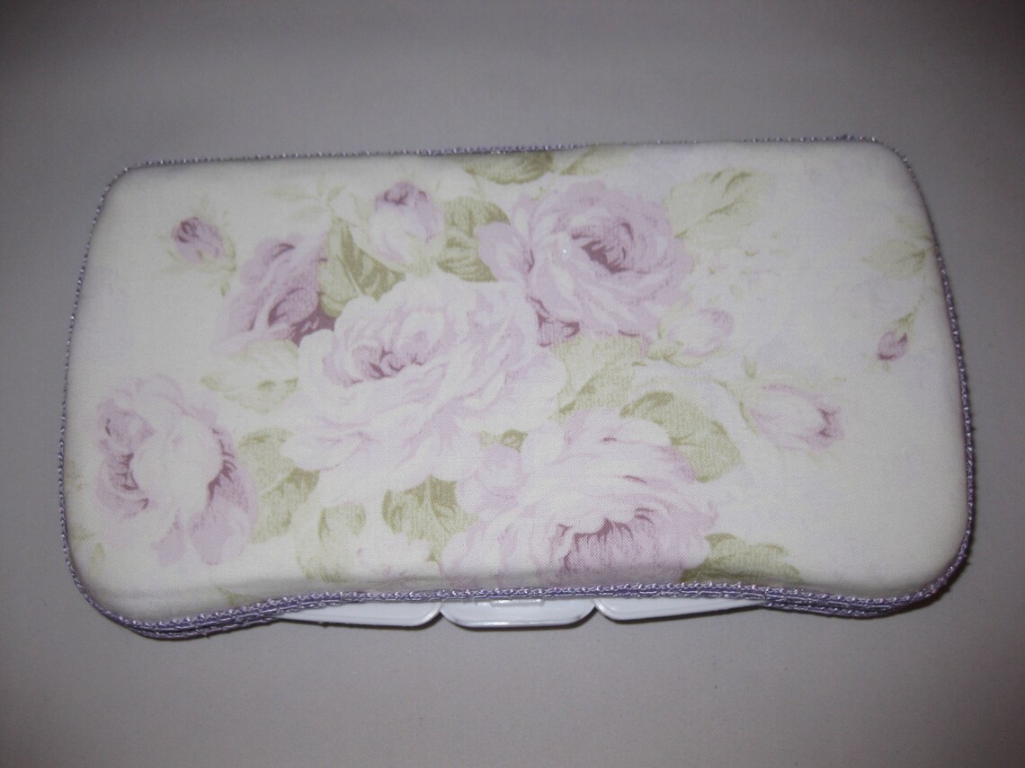 Personalized Travel Baby Wipe Case Purple Lavender Rose - Etsy