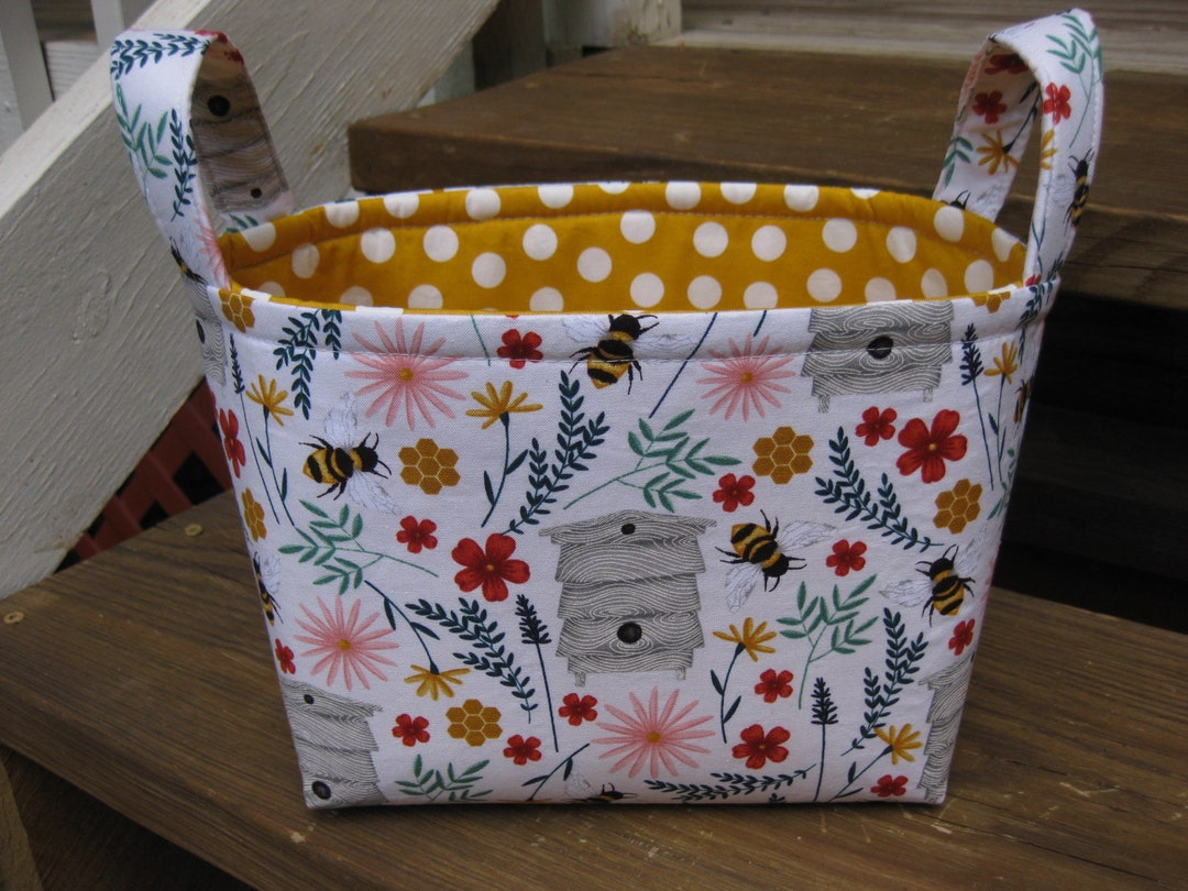 Bumble Bee, Bee Hive Bag, Organizer Tote, Bucket, Summertime ...