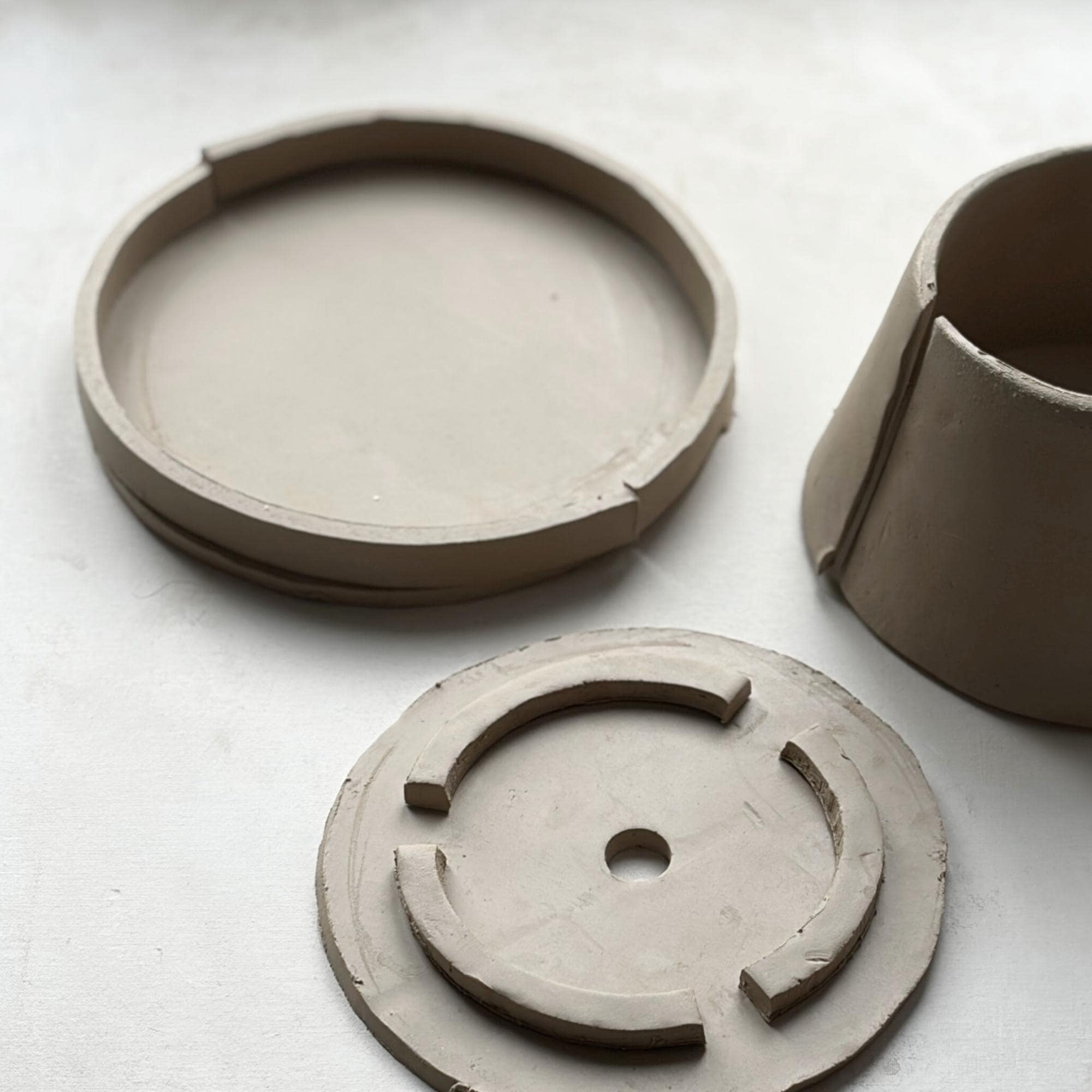 Planter Pottery Template – Ceramic Slab Plant Pot & Saucer for Handmade ...