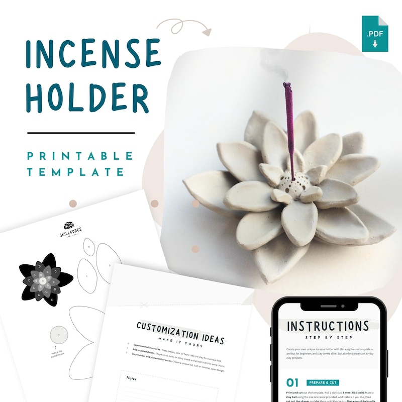 Diy Clay Incense Holder - Etsy