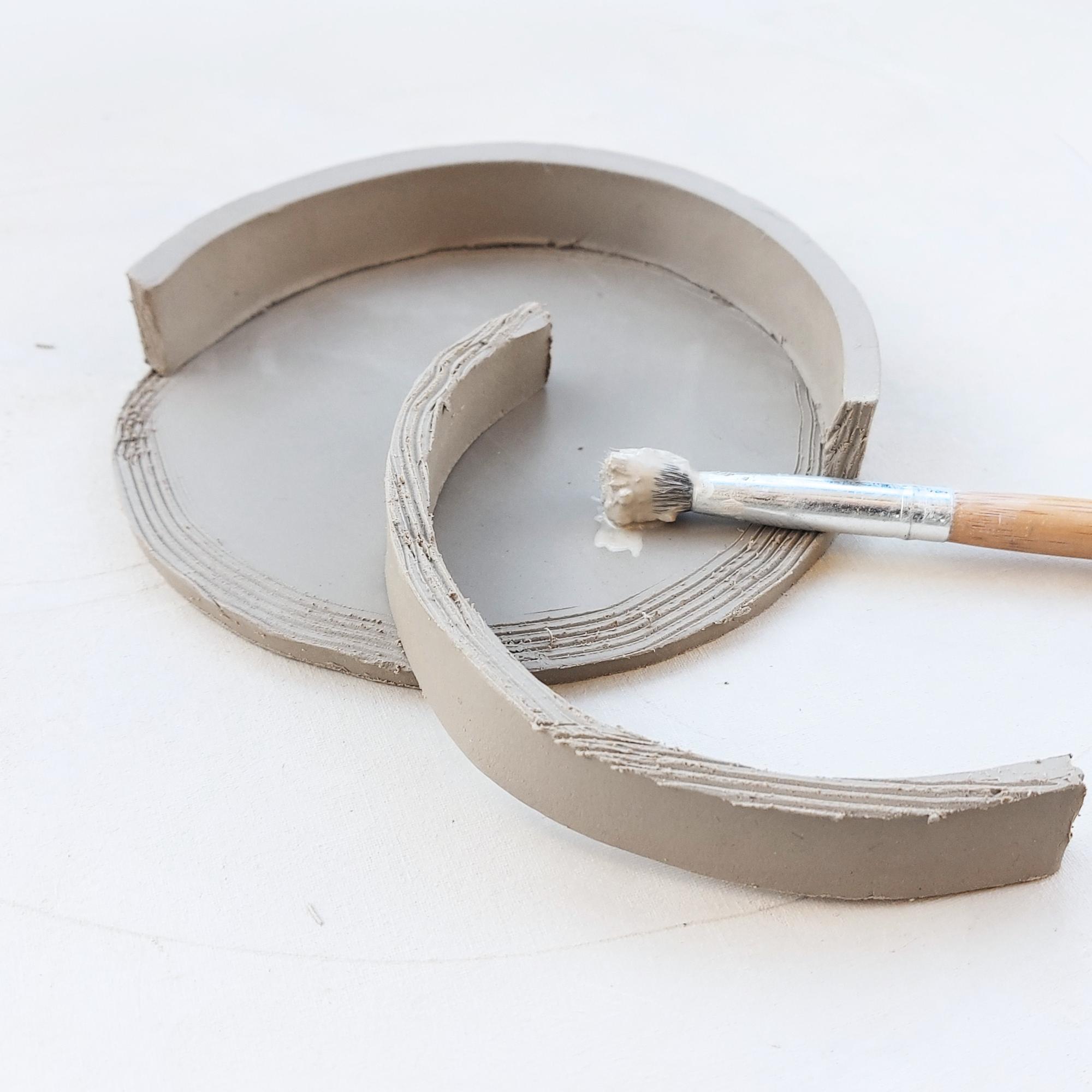 Big Platter Pottery Template: Chip & Dip – Round Serving Dish With Dip ...