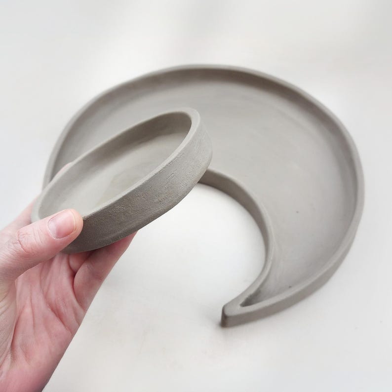 Big Platter Pottery Template: Chip & Dip – Round Serving Dish With Dip ...