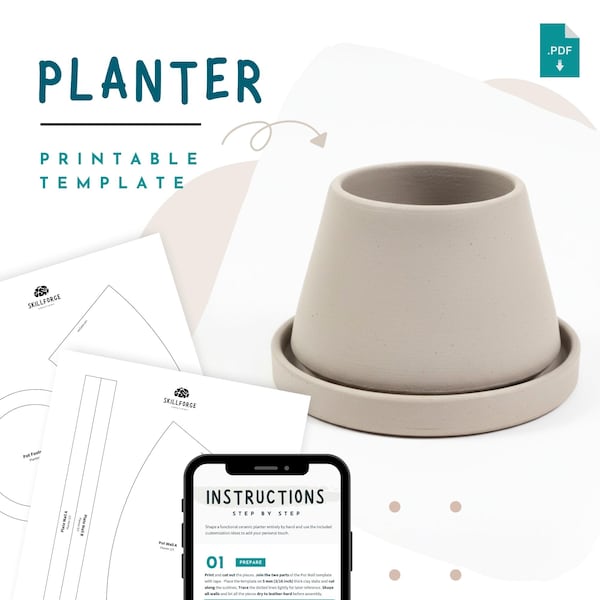 Flower Ceramic Templates - Etsy