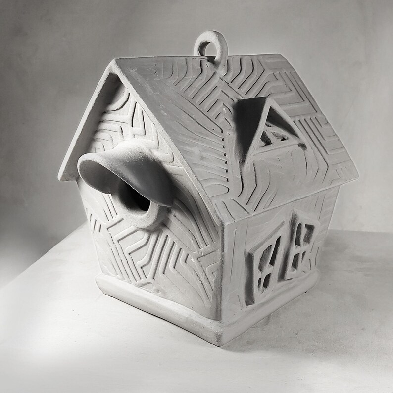 Birdhouse Template – Printable Ceramic Nesting Box Pattern – Slab ...