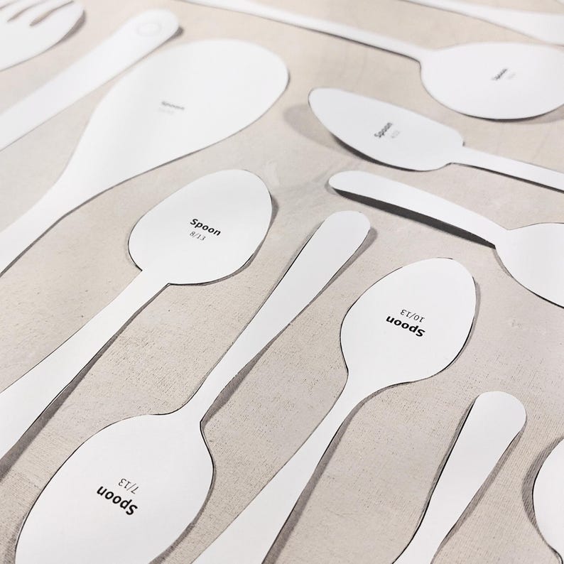Spoon Pottery Template Set – 12 Designs Printable Ceramic Pattern PDF ...