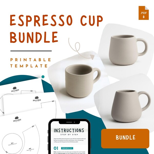 Espresso Cup Templates - Etsy