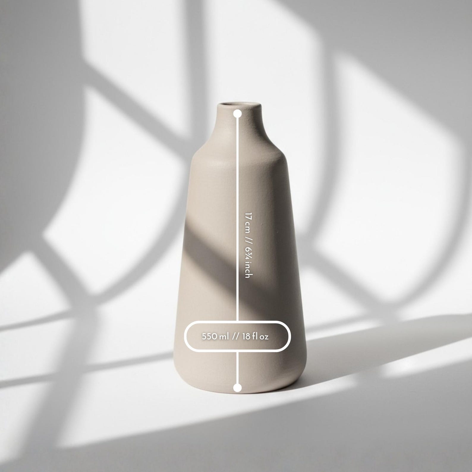 Big Bottle Pottery Template | DIY Slab Pottery Pattern PDF for ...
