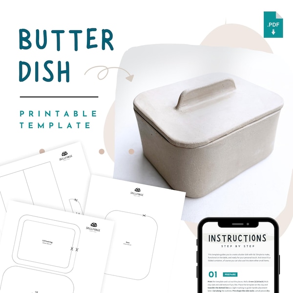 Handmade Clay Butter Dish - Etsy