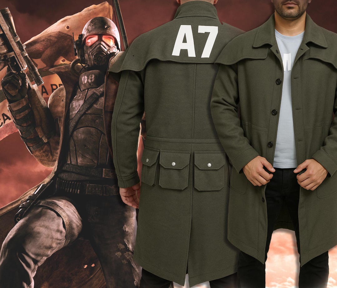 Handmade NCR Ranger Duster Coat Fall Out New Vegas Veteran Cosplay ...
