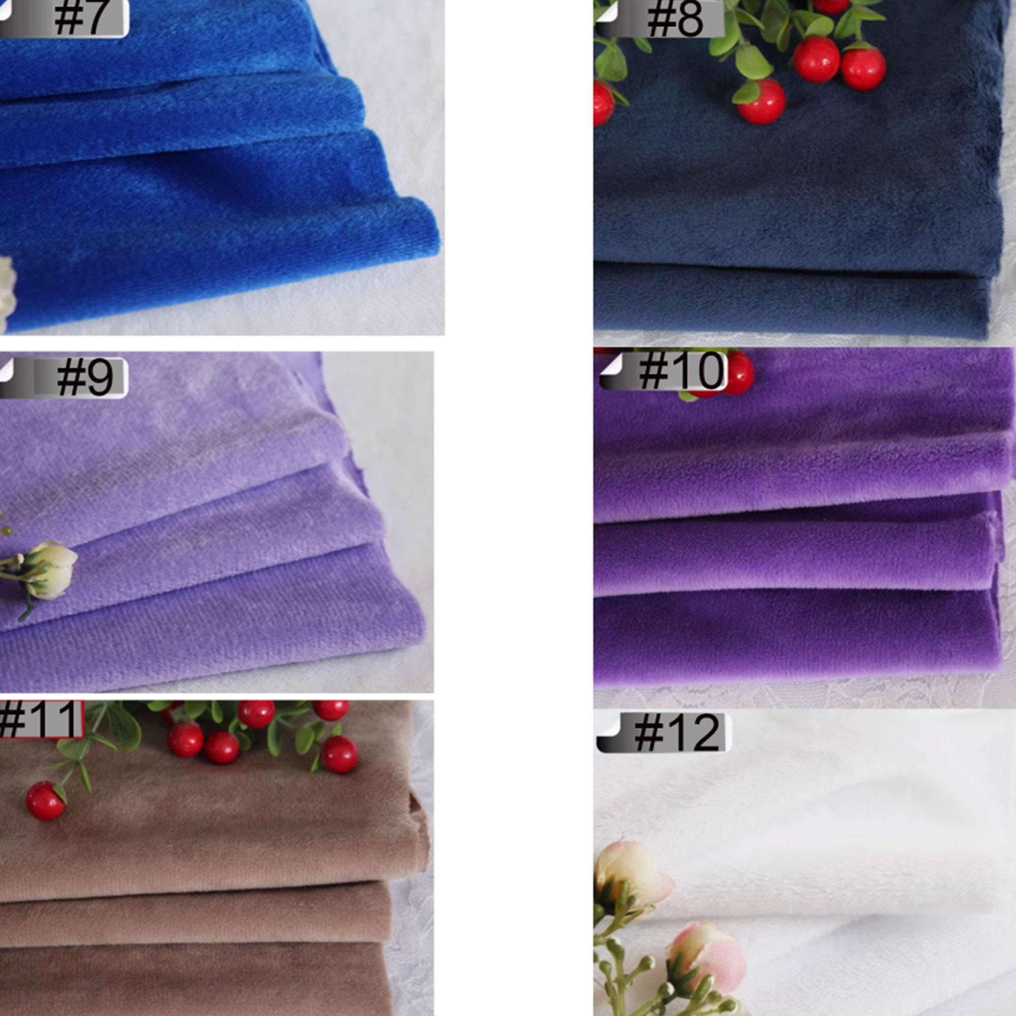 Solid Smooth Minky Fabric- Plush Toys Fabric- Cuddle Fabric- Faux Fur ...