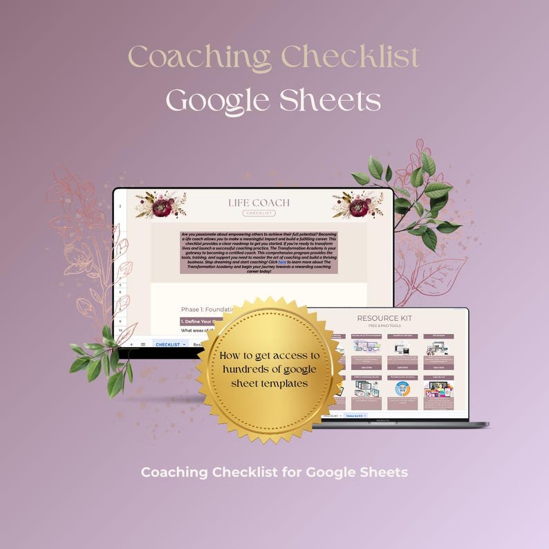 Coaching Checklist for Google Sheets | Coaching Checklist Template ...