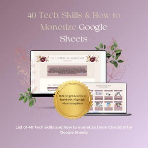 40 Tech Skills and How to Monetize for Google Sheets | Tech Virtual ...