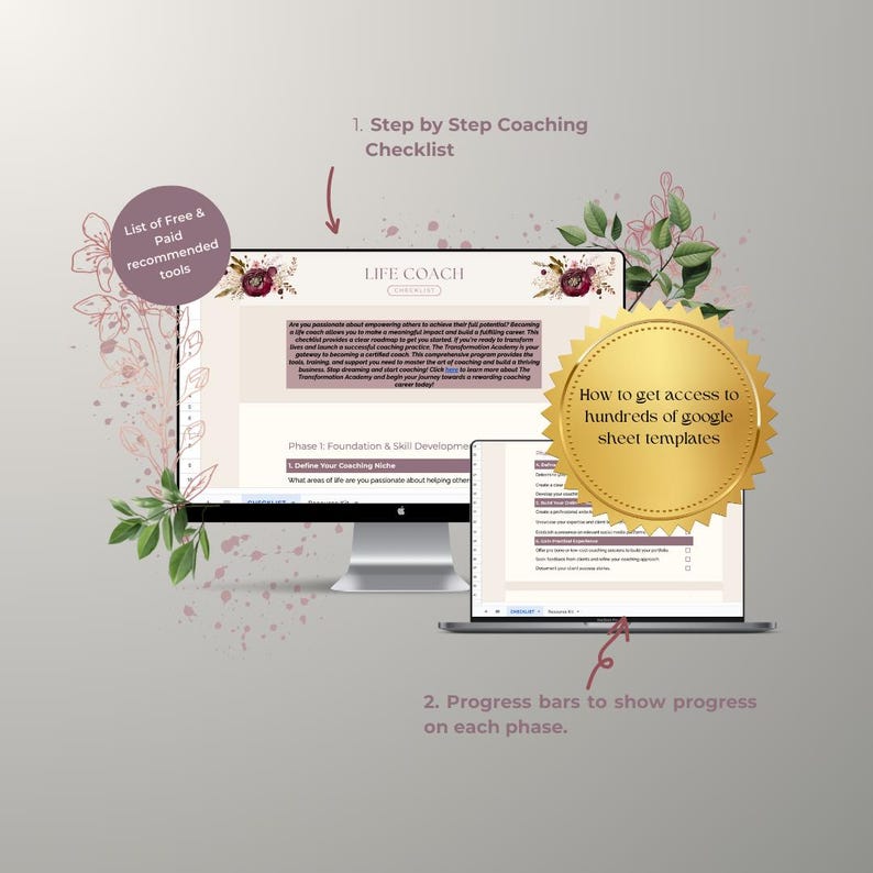 Coaching Checklist for Google Sheets | Coaching Checklist Template ...