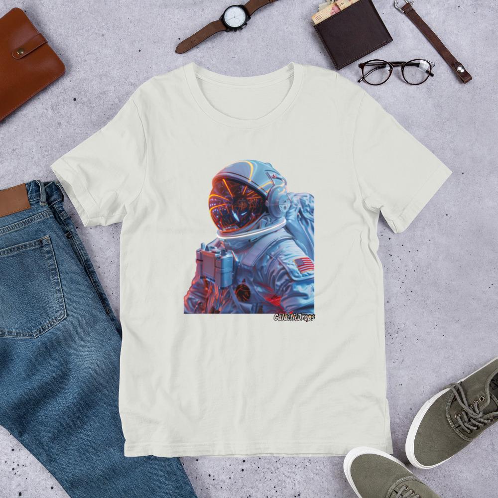 Astronaut Tee | Cyberpunk Space Explorer Tee | Neon Sci-fi Astronaut ...