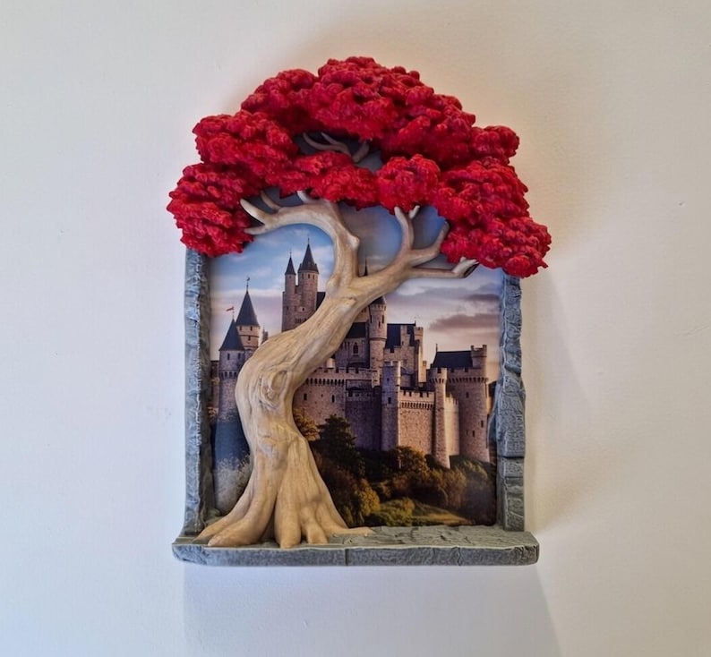 Tree Frame Wall Shelf STL, Gothic Frame, 3D Print Files, Valentines Day ...