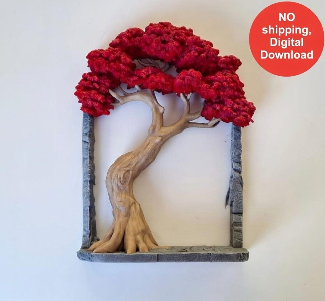 Tree Frame Wall Shelf STL, Gothic Frame, 3D Print Files, Valentines Day ...