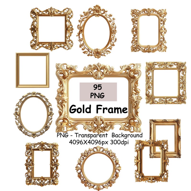 Collage Frames Clipart - Etsy