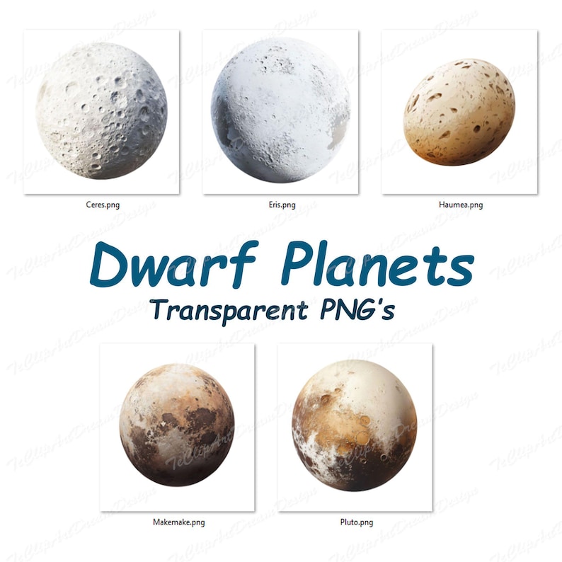 Solar System Clipart, 40+ Realistic Planets Clipart Set, Transparent ...