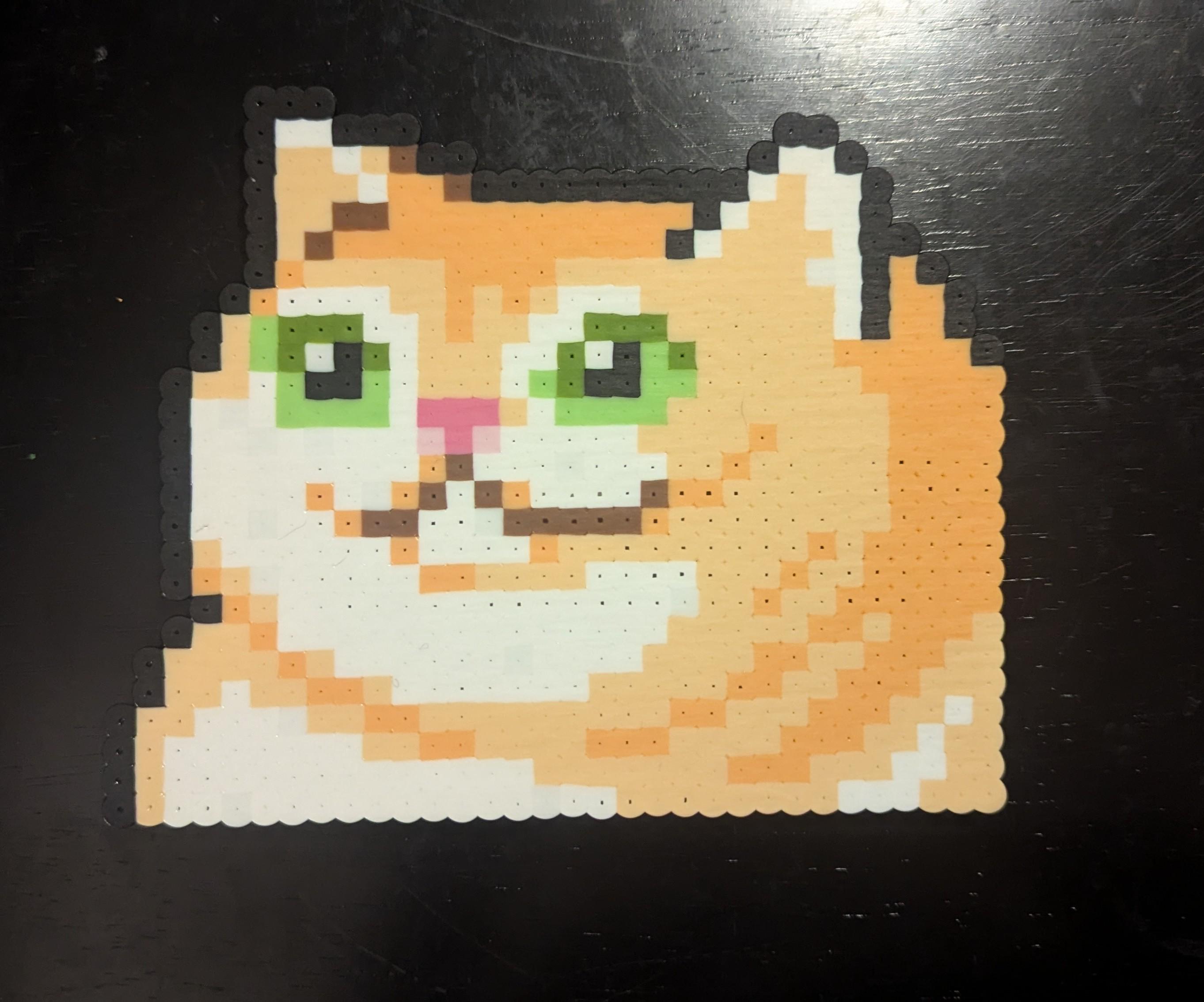 Funny Meme Cat Perler Beads - Etsy