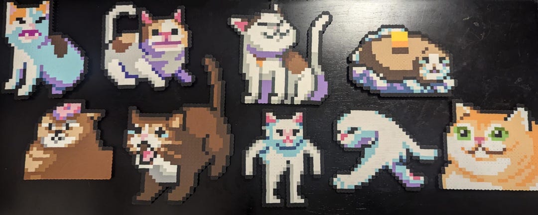 Funny Meme Cat Perler Beads - Etsy
