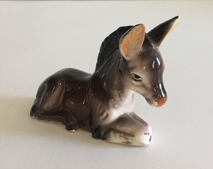1960s Vintage Ceramic Donkey Figurine - Charming Gift for Animal Lovers ...