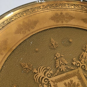 Vintage Gold Ornate Decorative Plate - 1960s Boho Decor - Etsy
