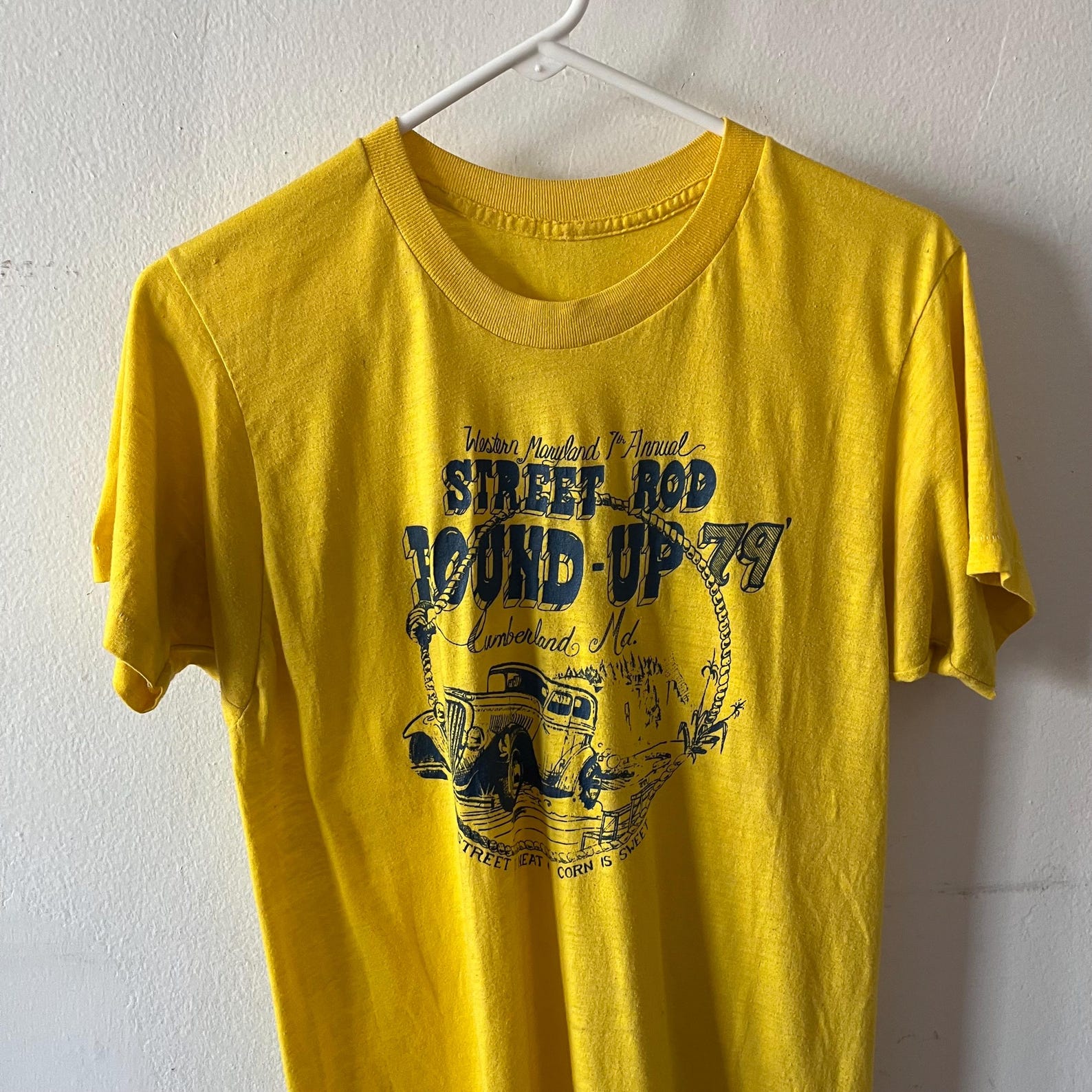 Vintage 1979 Street Rod Round-up T-shirt, Western Maryland 7th Annual ...