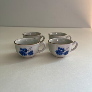 Vintage Blue and White Floral Tea Set With Gold Trim - Kahla - GDR Made - Etsy