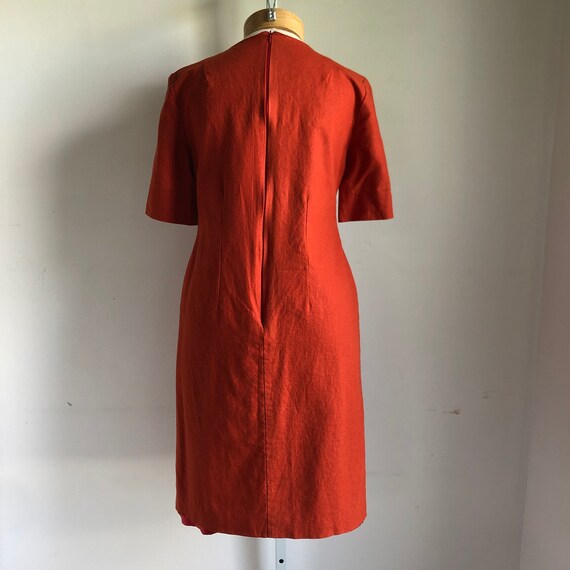 Vintage Burnt Orange Sheath Dress - 1960s, Small - Gem
