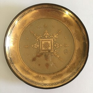 Vintage Gold Ornate Decorative Plate - 1960s Boho Decor - Etsy