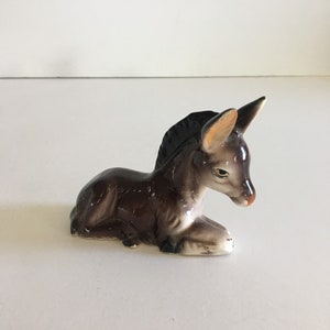 1960s Vintage Ceramic Donkey Figurine Charming Gift for Animal Lovers ...