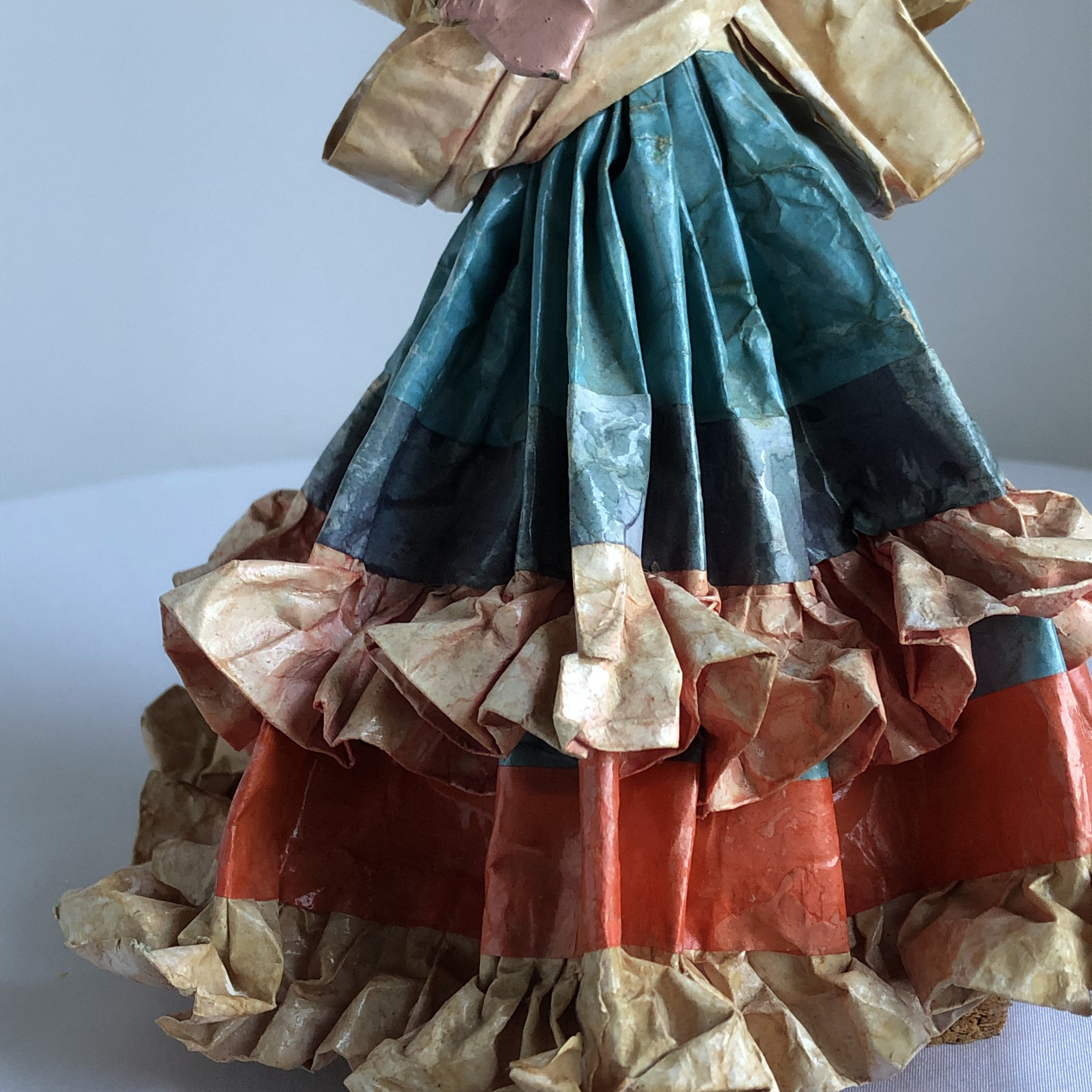 cheapest online price Vintage Handmade Paper Sculpture - Lady in Dress ...