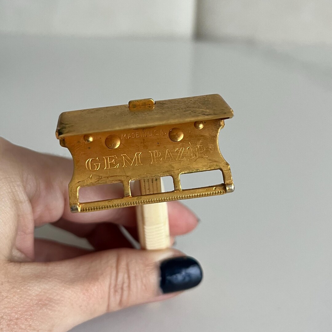 Vintage Gold Safety Razor – Classic Gem Razor, Retro Shaving Tool ...