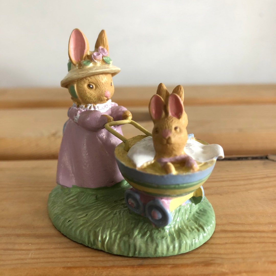 Vintage Easter Bunny Figurine - Springtime Stroll Forest Friends 1980s ...