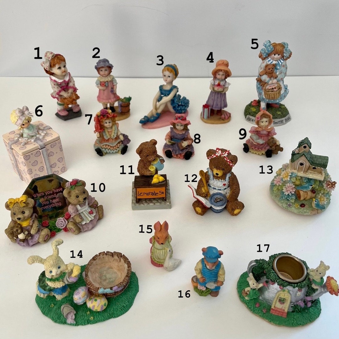 Vintage Figurines Collection - Children, Bears, Bunnies, and More ...