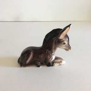 1960s Vintage Ceramic Donkey Figurine Charming Gift for Animal Lovers ...