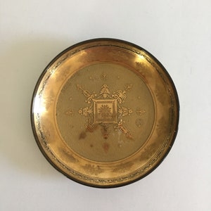 Vintage Gold Ornate Decorative Plate - 1960s Boho Decor - Etsy
