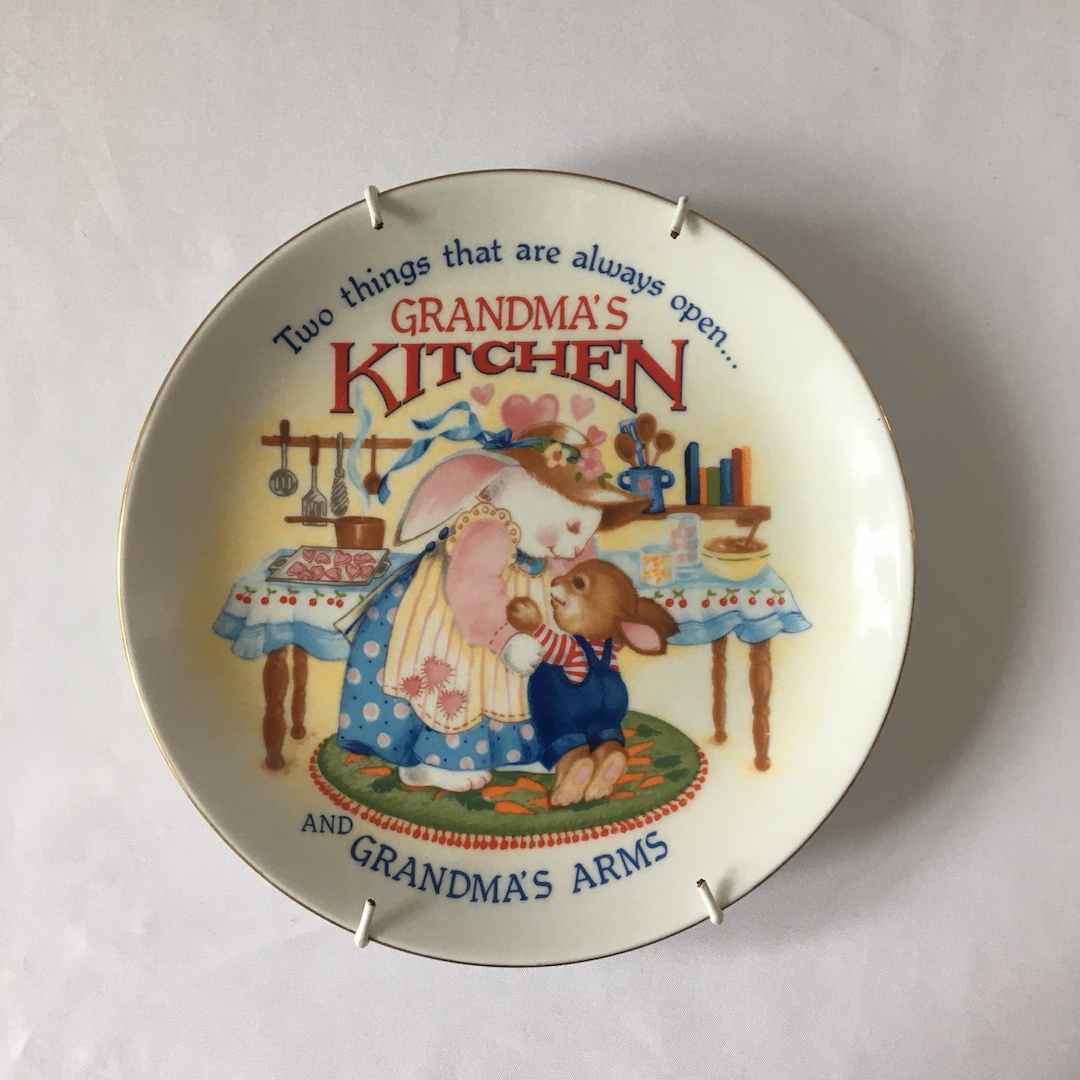 Vintage Grandma Plate - 90s Heirloom Decor - Cute Holiday Gift - Etsy